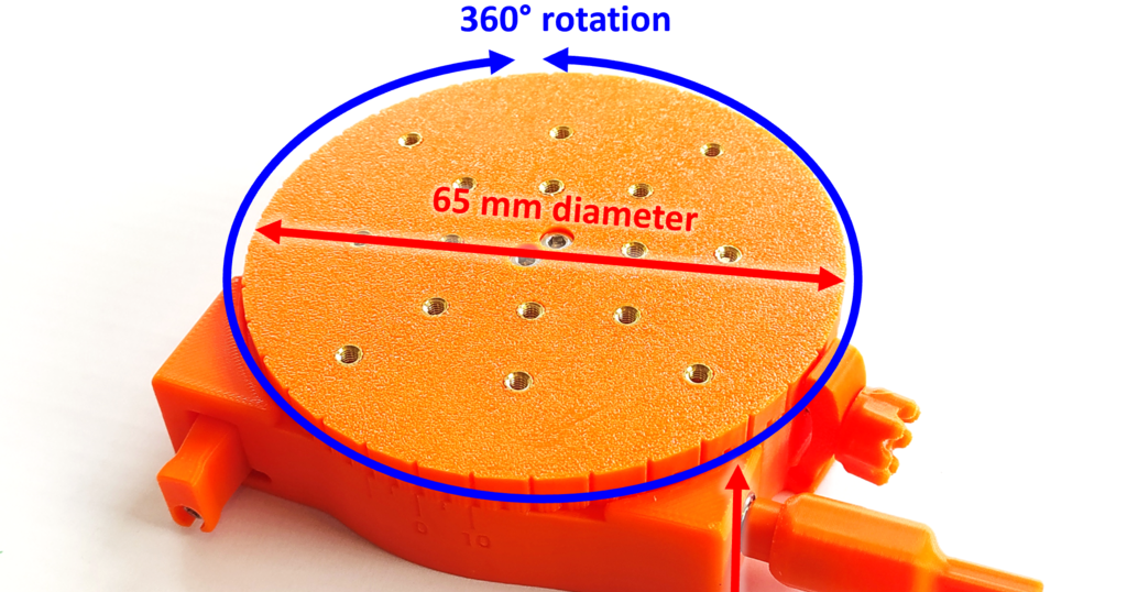 Printed rotational stage by RemiRafael | Download free STL model ...