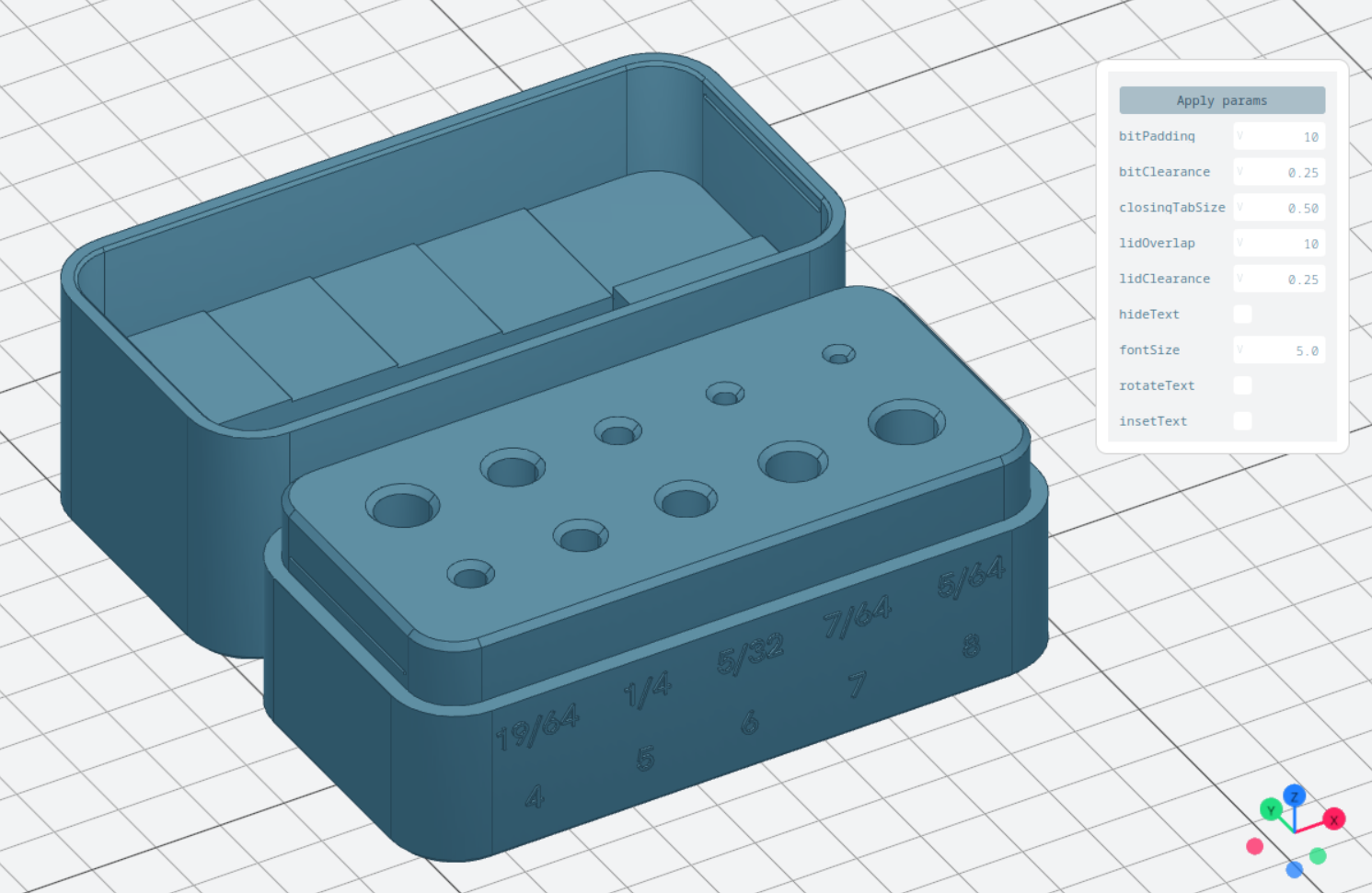 Parametric drill index case by Billiam | Download free STL model ...