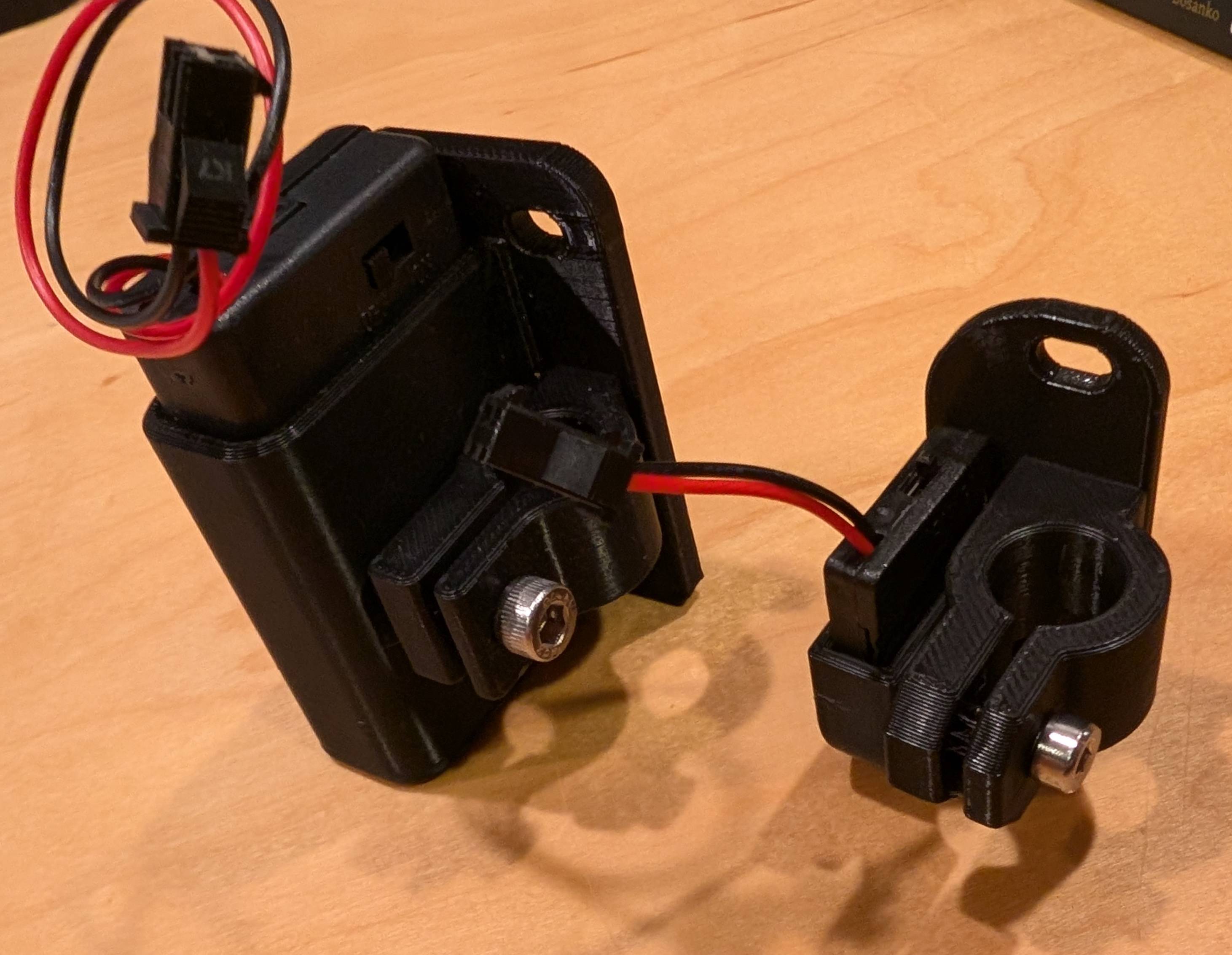 Cnc Laser Pointer And Battery Pack Mount By Billiam Download Free Stl Model 