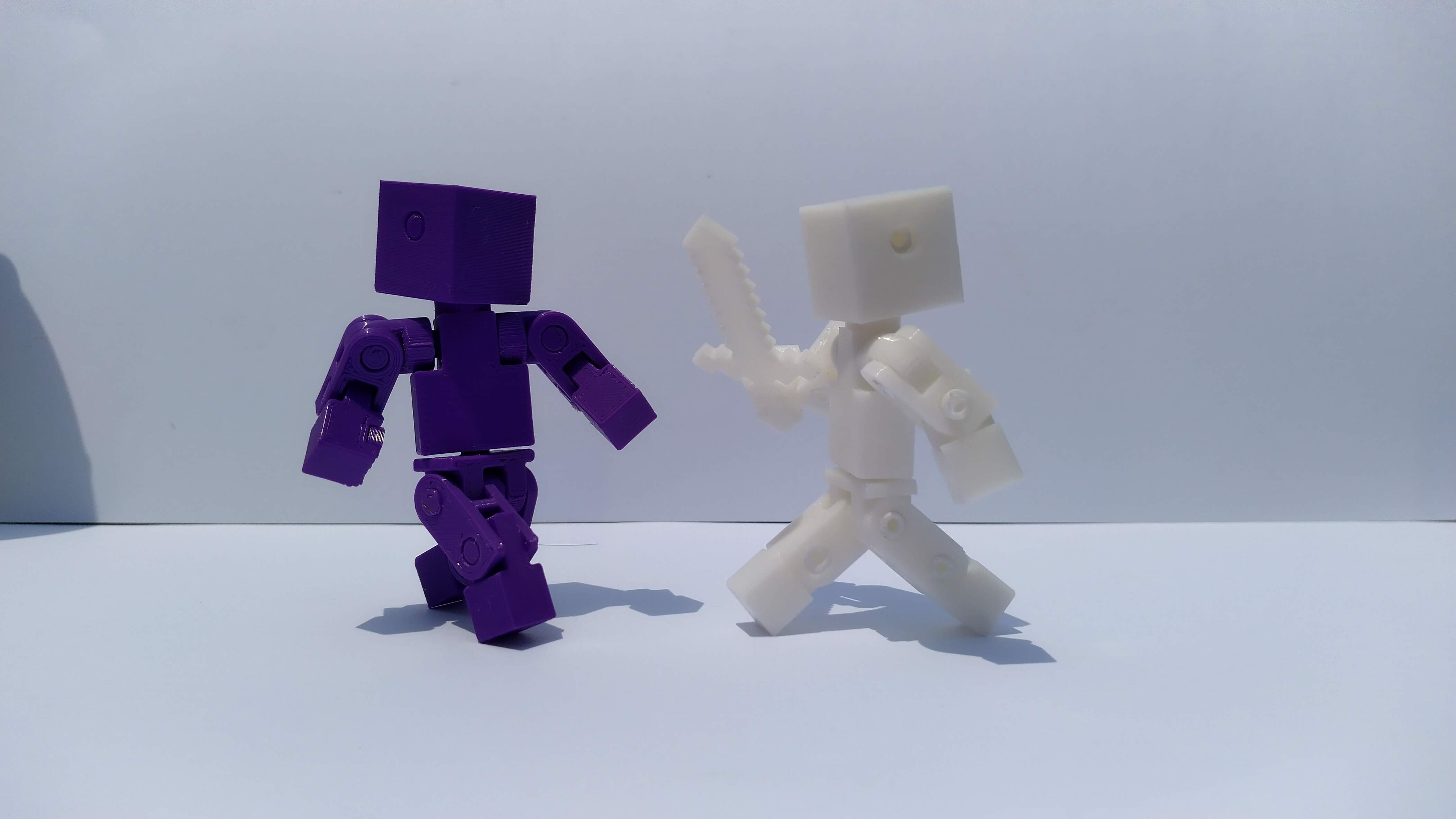 Mini Minecraft Style Action Figure by Bouncing Gears | Download free ...