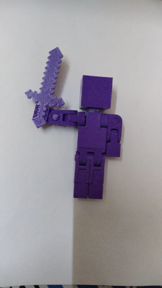 Mini Minecraft Style Action Figure by Bouncing Gears | Download free ...