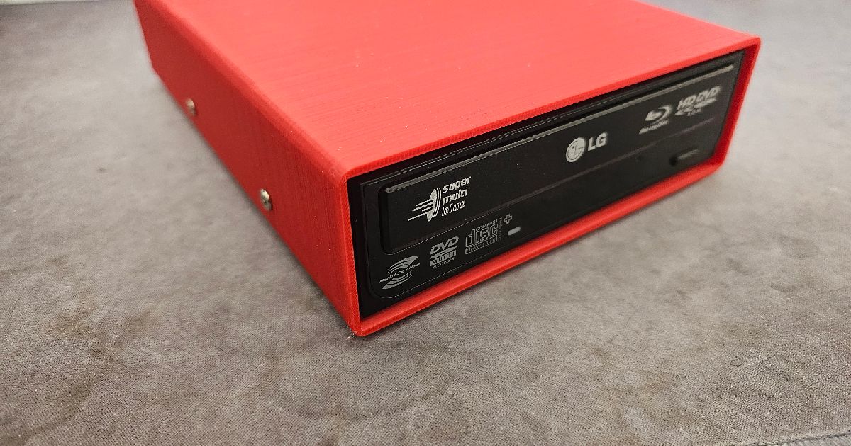 5.25" DVD Enclosure 190mm by HeV | Download free STL model | Printables.com