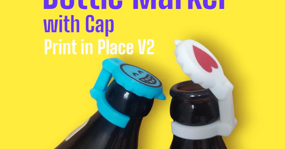 Bottle Cap/Marker V2 - Protect your Drink por BamBam Design | Descargar ...