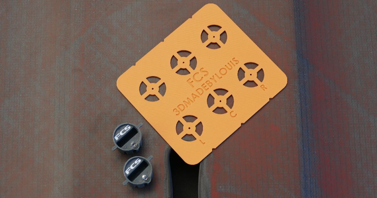 Marking template FCS X2 plugs by 3DMadeByLouis | Download free STL ...