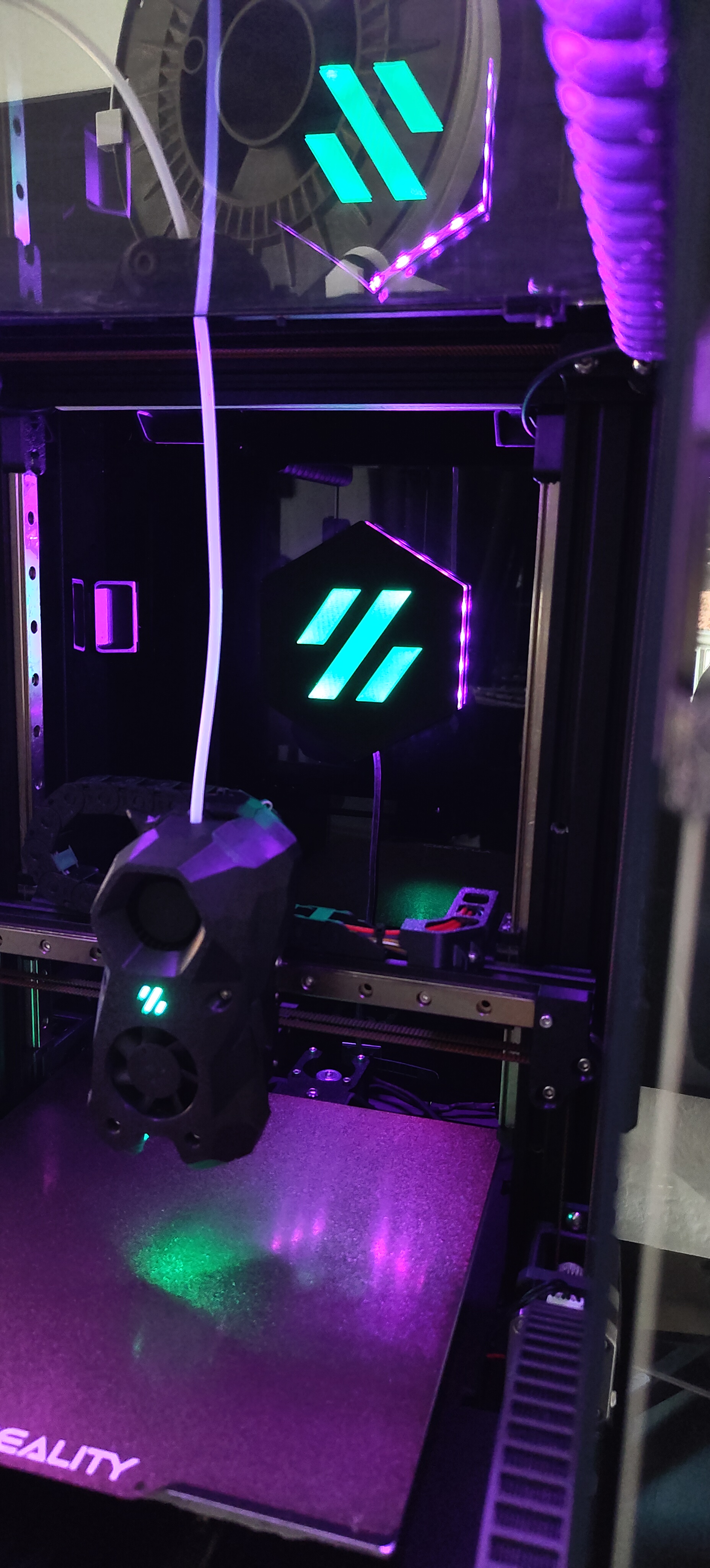 Voron Logo - Neopixel chamber sign light by Screase | Download free STL ...