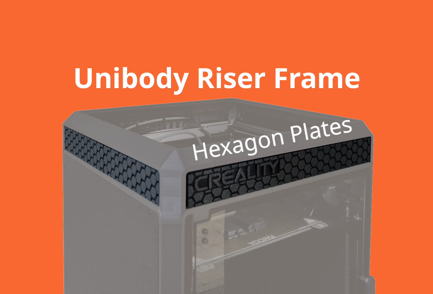 Creality K1 / K1C Unibody Riser Hexagon Plates by BlenderRender ...