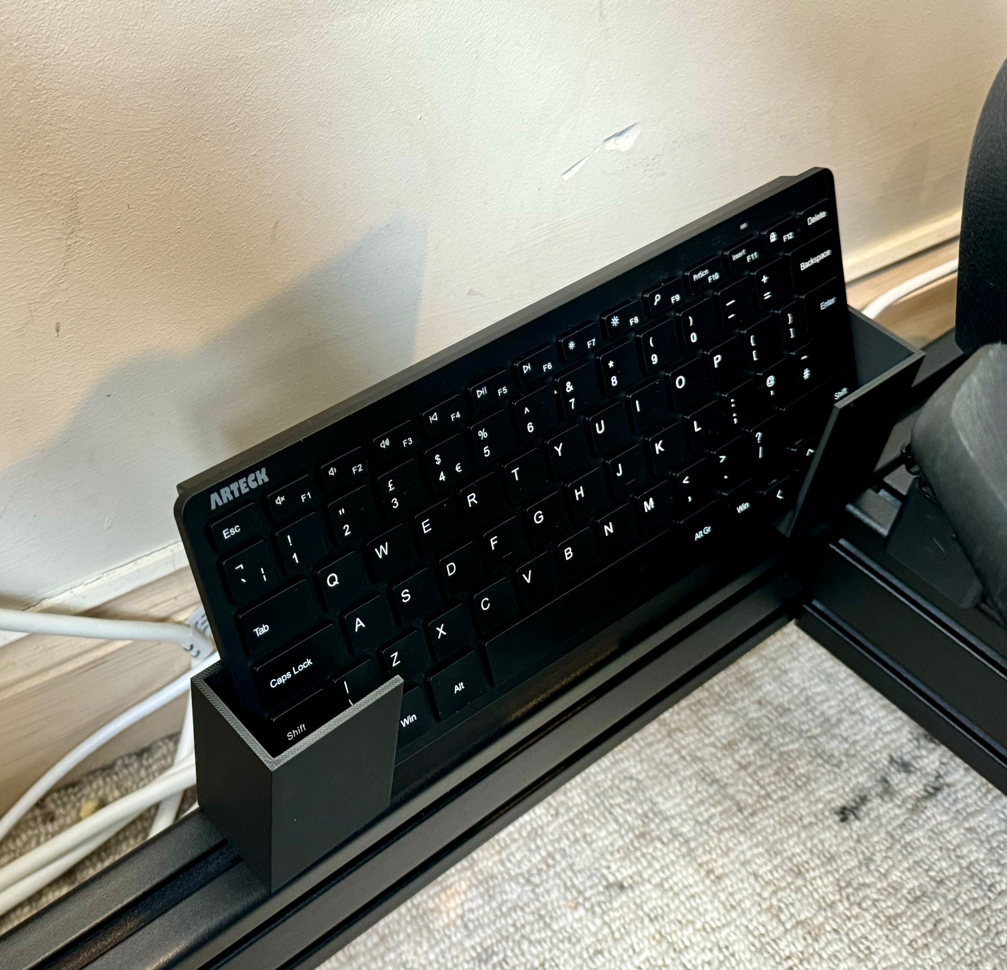 8020 simracing keyboard holder by mrklaw | Download free STL model ...