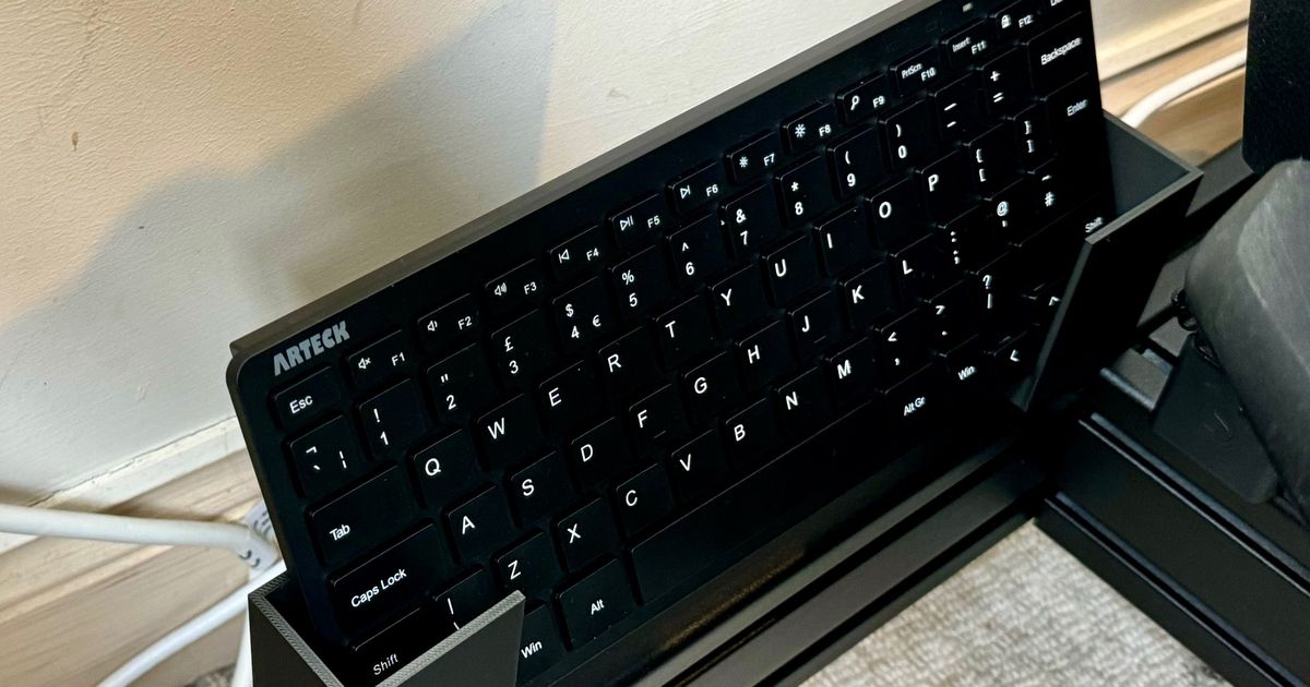 8020 simracing keyboard holder by mrklaw | Download free STL model ...