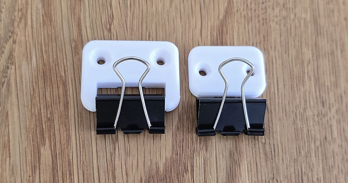 Universal bracket for binder clip 25 mm wide. by TORX1 | Download free ...