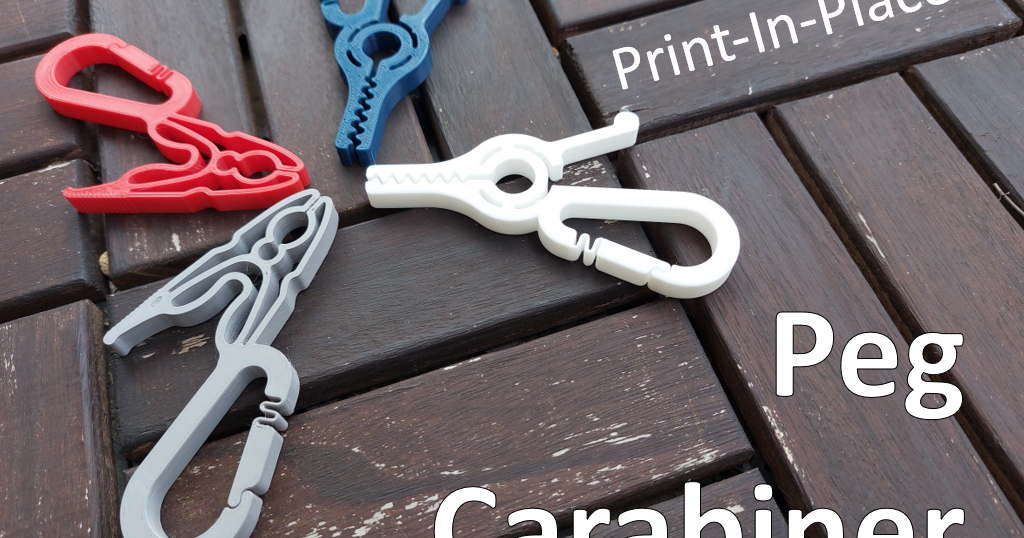 CarabiPeg: Print-In-Place Peg Carabiner par Repoholy | Téléchargez ...