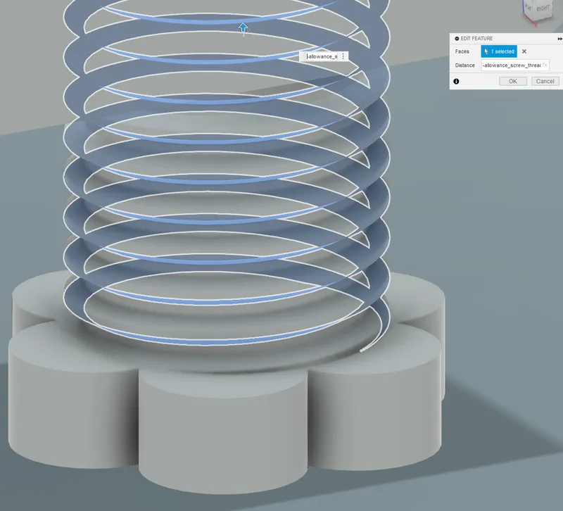 M20 x 2.5 printed thread allowance/offset test [Fusion 360 source file ...