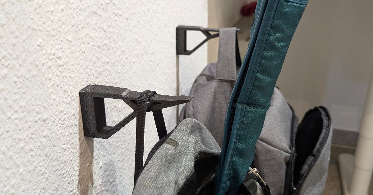 Hook with invisible Wallmount by Berry00 | Download free STL model ...