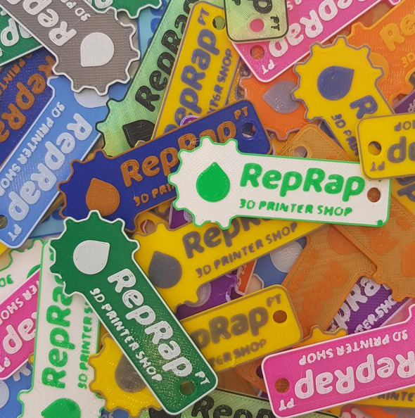 RepRap PT Logo Keychain by RepRapPT | Download free STL model ...