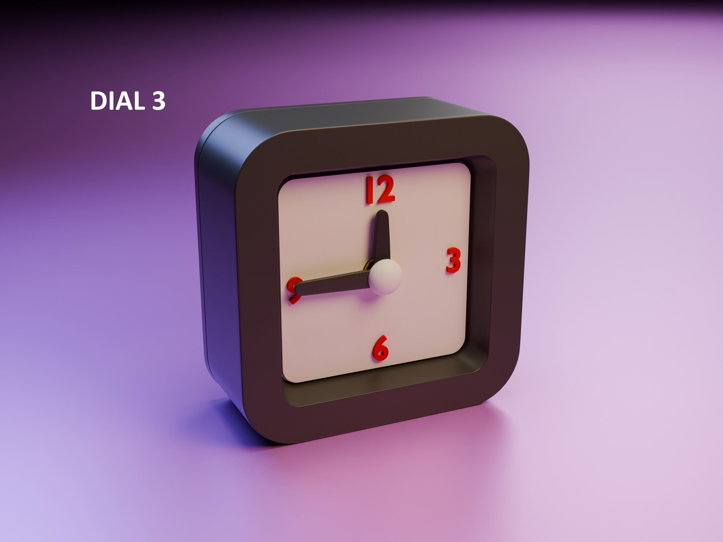 Cute table clock by Adam Design | Download free STL model | Printables.com