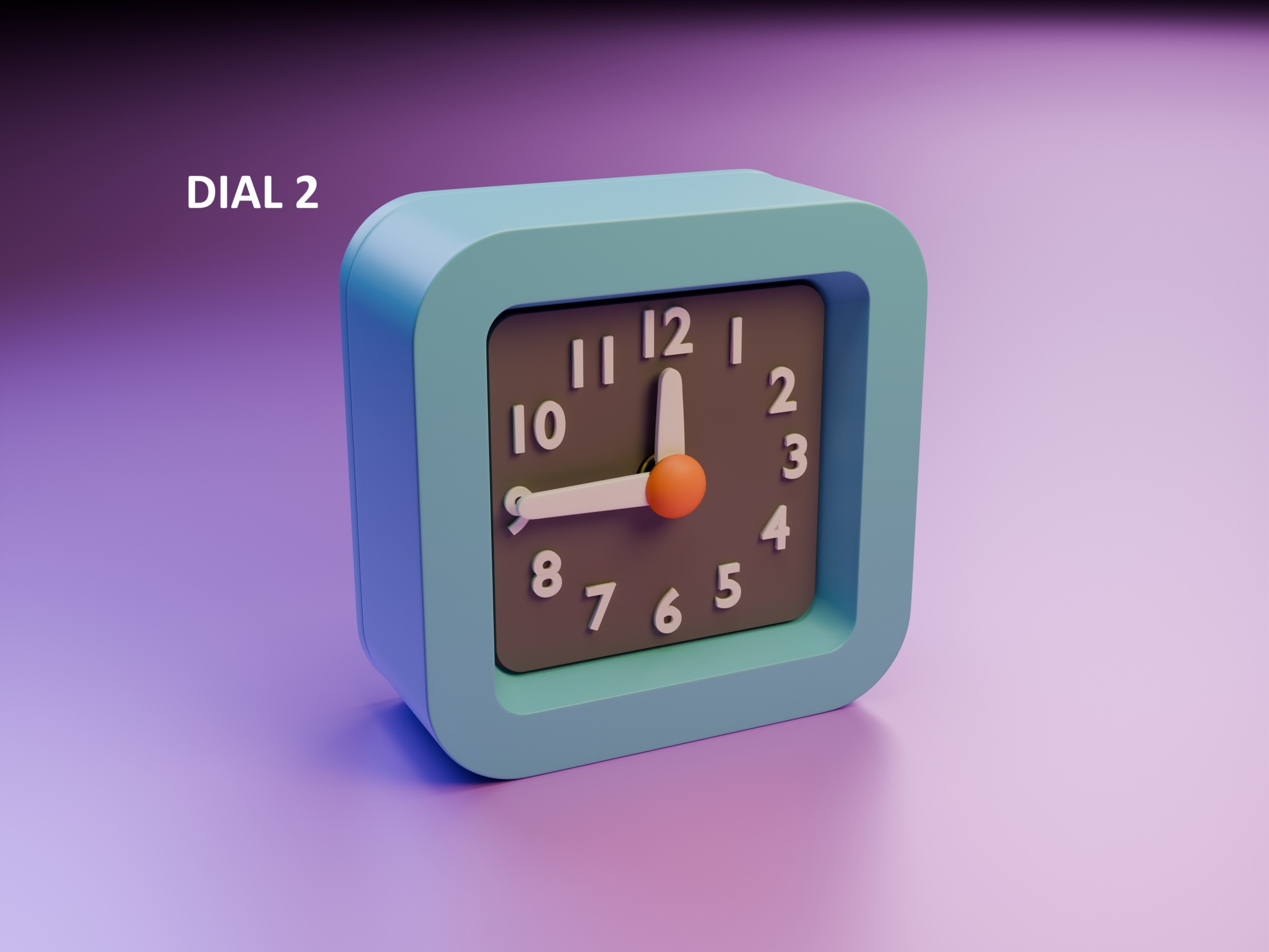 Cute table clock by Adam Design | Download free STL model | Printables.com