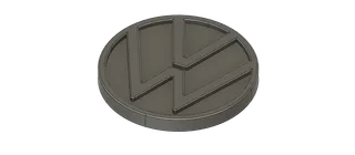 Volkswagen Logo (+DXF) by Referentiel | Download free STL model ...