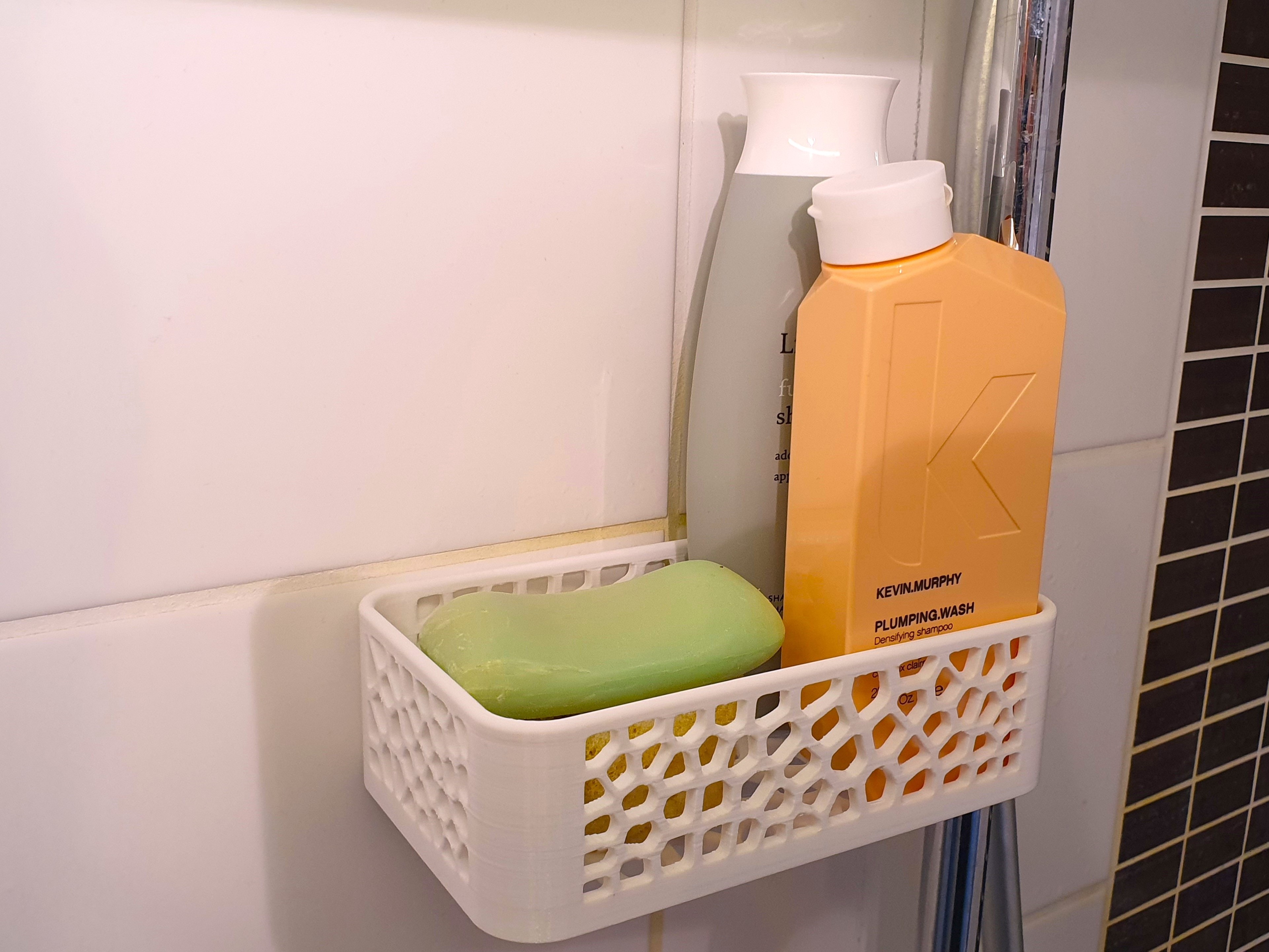 Voronoi Shower Shelf For Shower Rail By Maker´s Design Journal