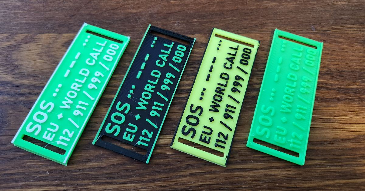 Emergency numbers - sign EU + Word / SOS by 08/15 Design | Download ...