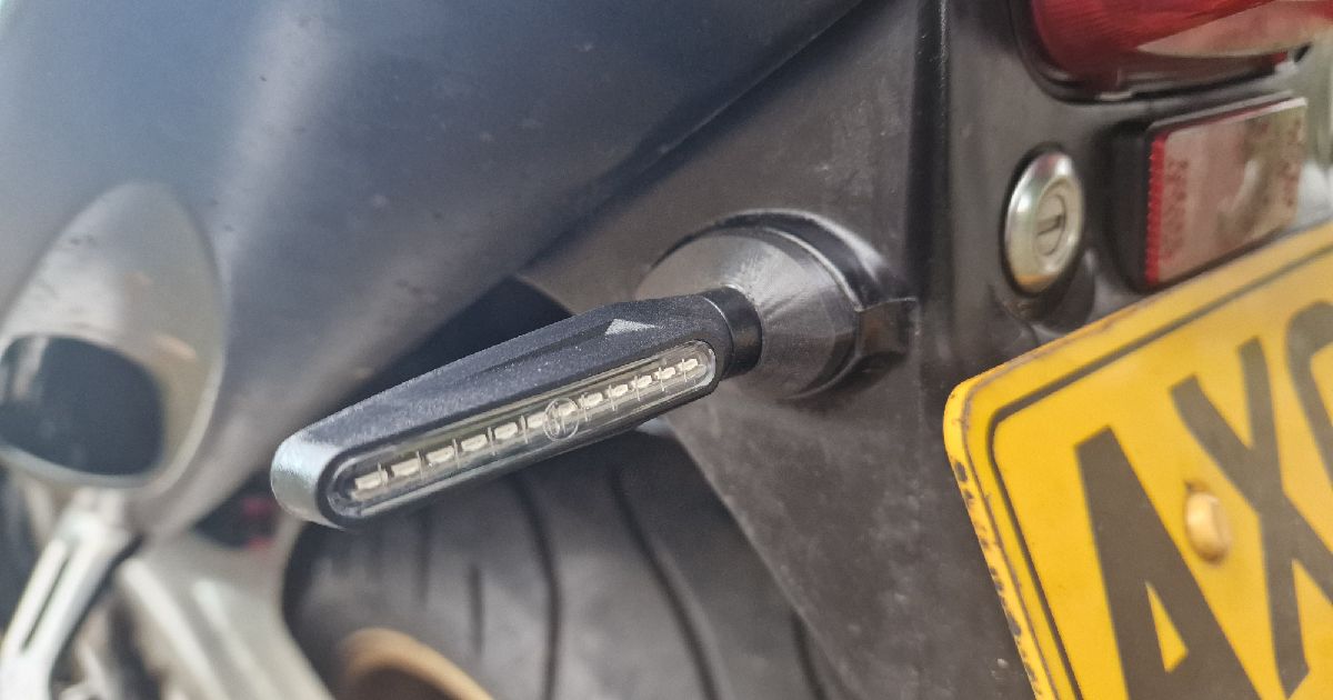 Honda CBR1100XX Rear Indicator Mounts by Pugwash | Download free STL ...