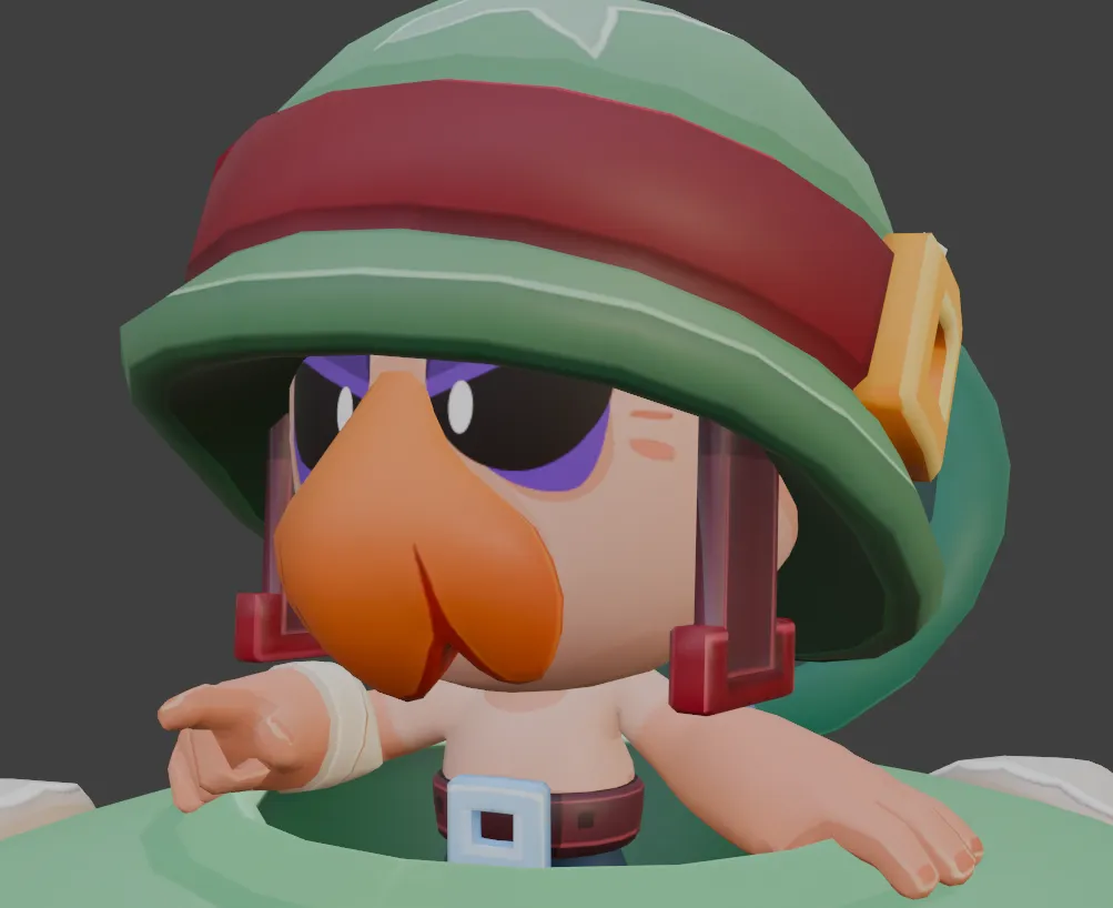 Hank - Brawl Stars by GoatGamez | Download free STL model | Printables.com