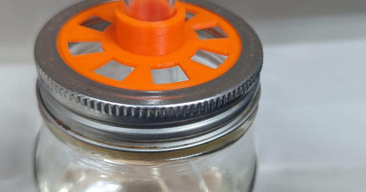 Bubbler Airlock - Mason jar bubbler cap for 5/8" OD tubing by Jc3D ...