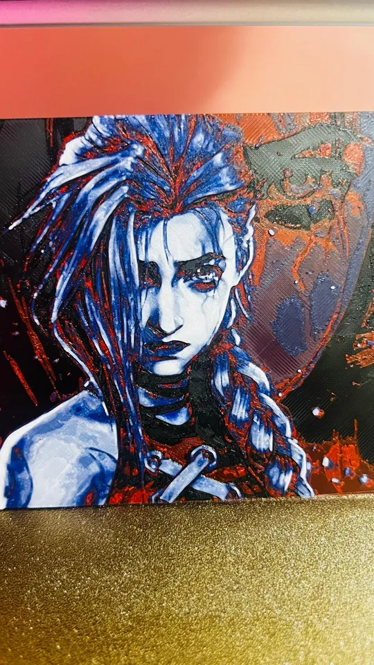 Jinx Arcane hueforge by 3dpaintig | Download free STL model ...