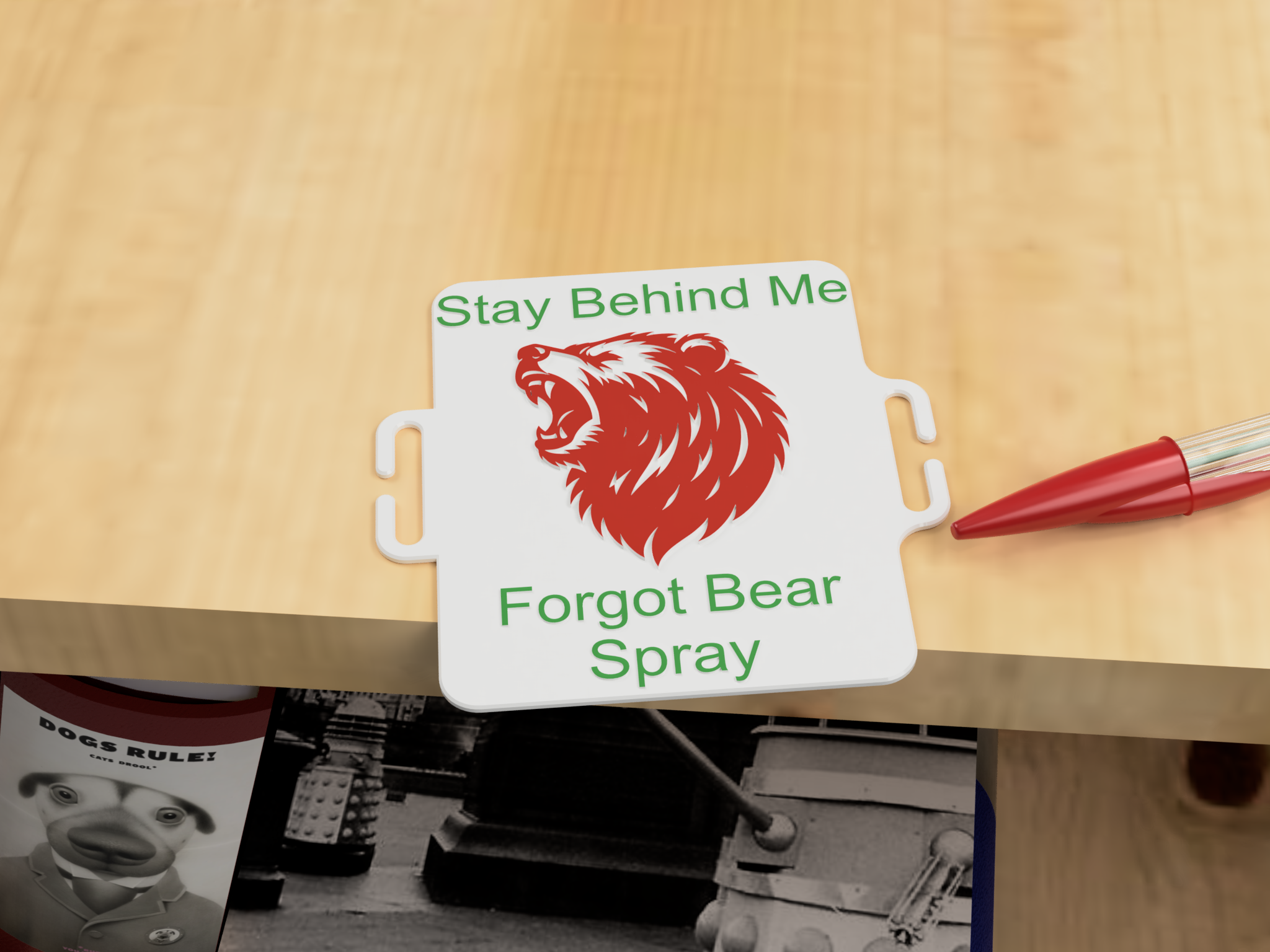 A silly bear sign par Joe | Téléchargez gratuitement un modèle STL ...