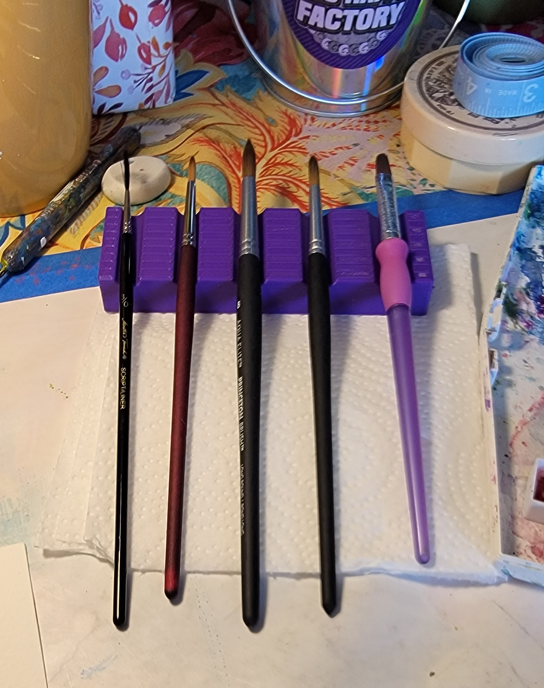 Horizontal Paintbrush Holder by W00dChucker | Download free STL model ...