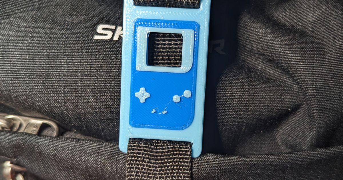 Gameboy Backpack Strap Charm by Mouse | Download free STL model ...