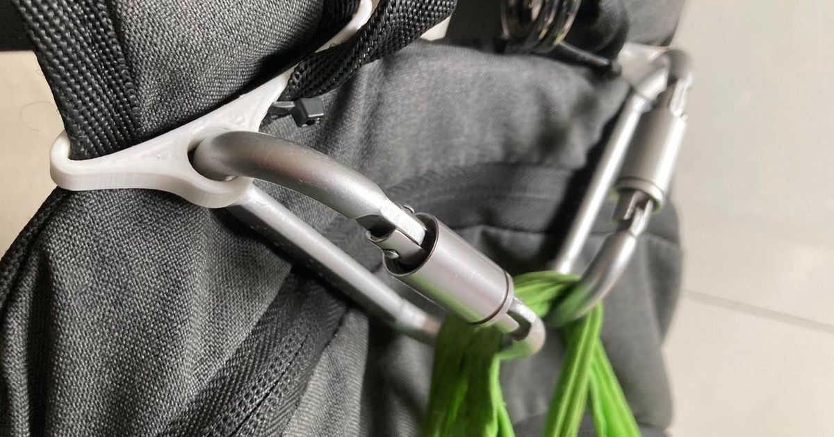 Backpack carabiner attachements by v1ncen7 | Download free STL model ...