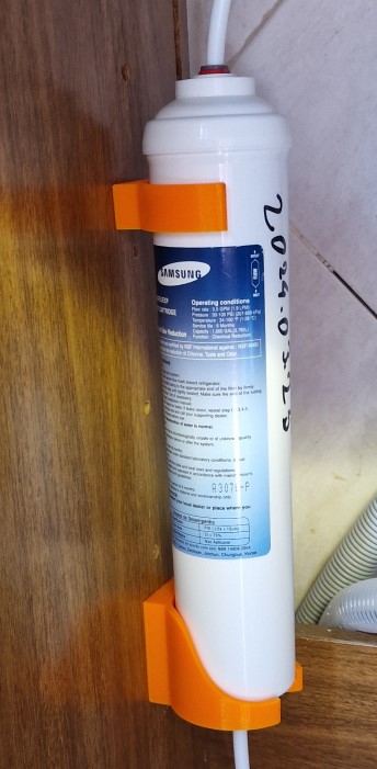 Fridge water filter mount (HAFEX) by dziobu | Download free STL model ...