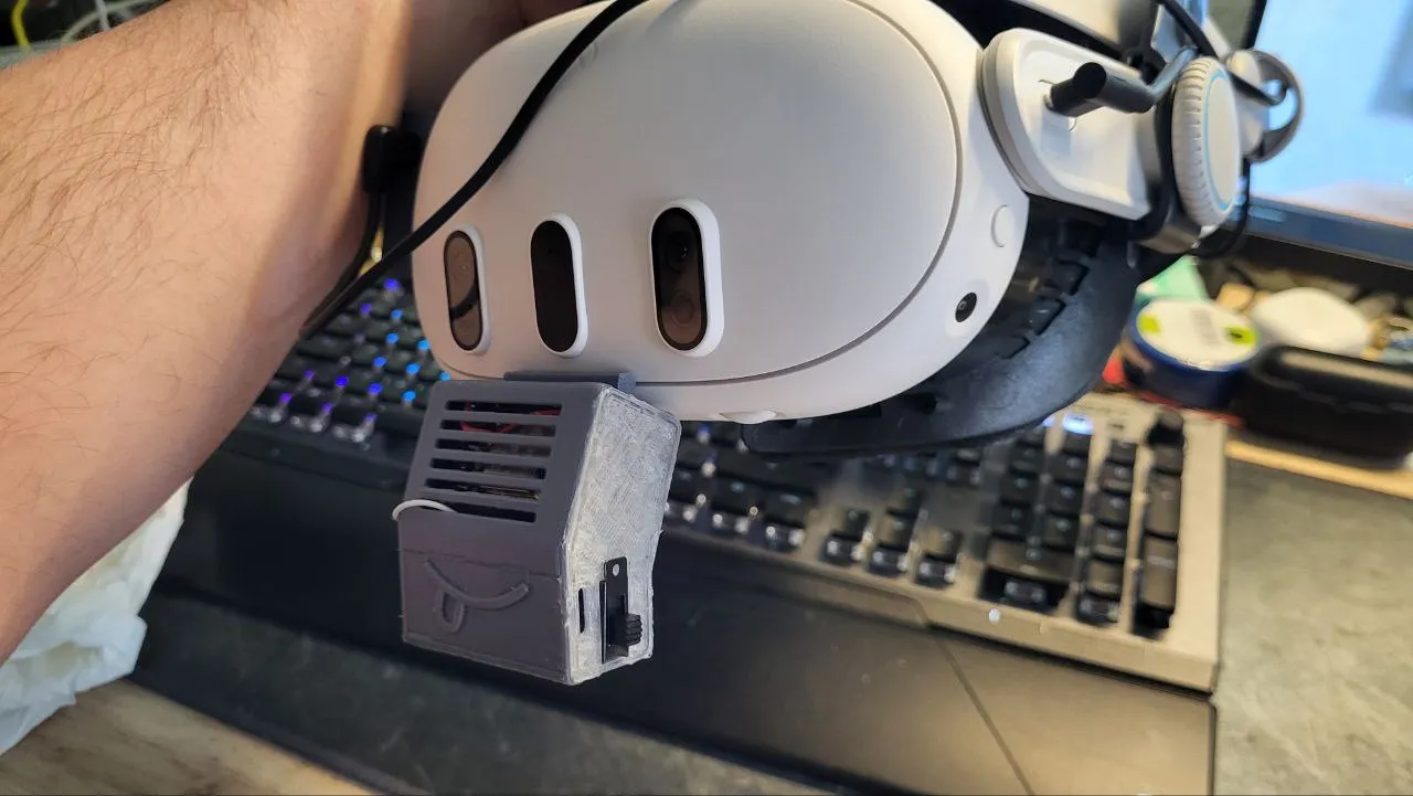 (v2) Project Babble snap-in case for Meta Quest 3 by Otakontrol ...