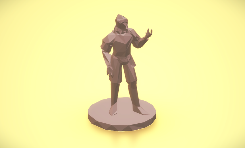 Low-Poly WARRIOR - Miniature by Low-Poly Martino | Download free STL ...