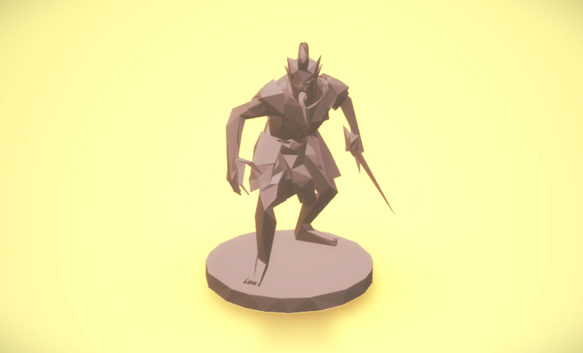 Low-Poly MUTANT WARRIOR - Miniature by Low-Poly Martino | Download free ...