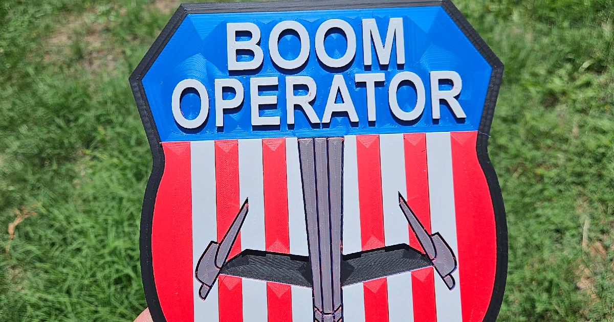 KC-46 Boom Patch (Filament Painting) - HueForge by Killa_Prints ...
