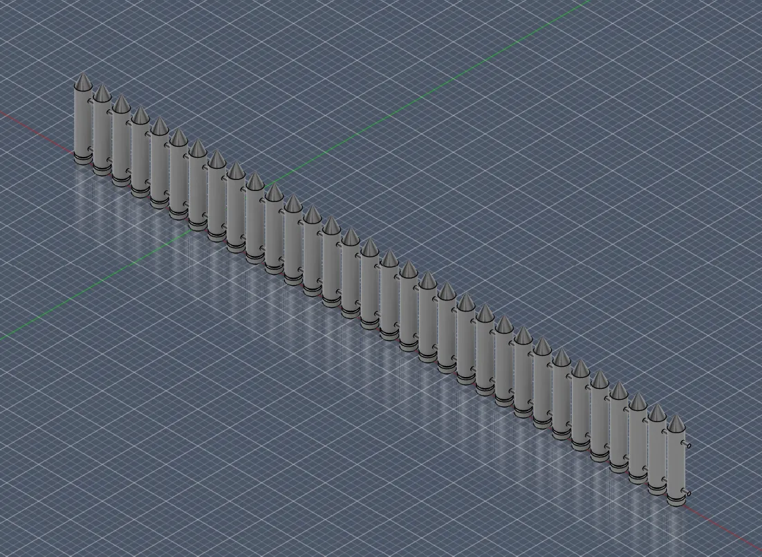 Dummy 13 Bullets for Mini-Gun by Bru Swain | Download free STL model ...