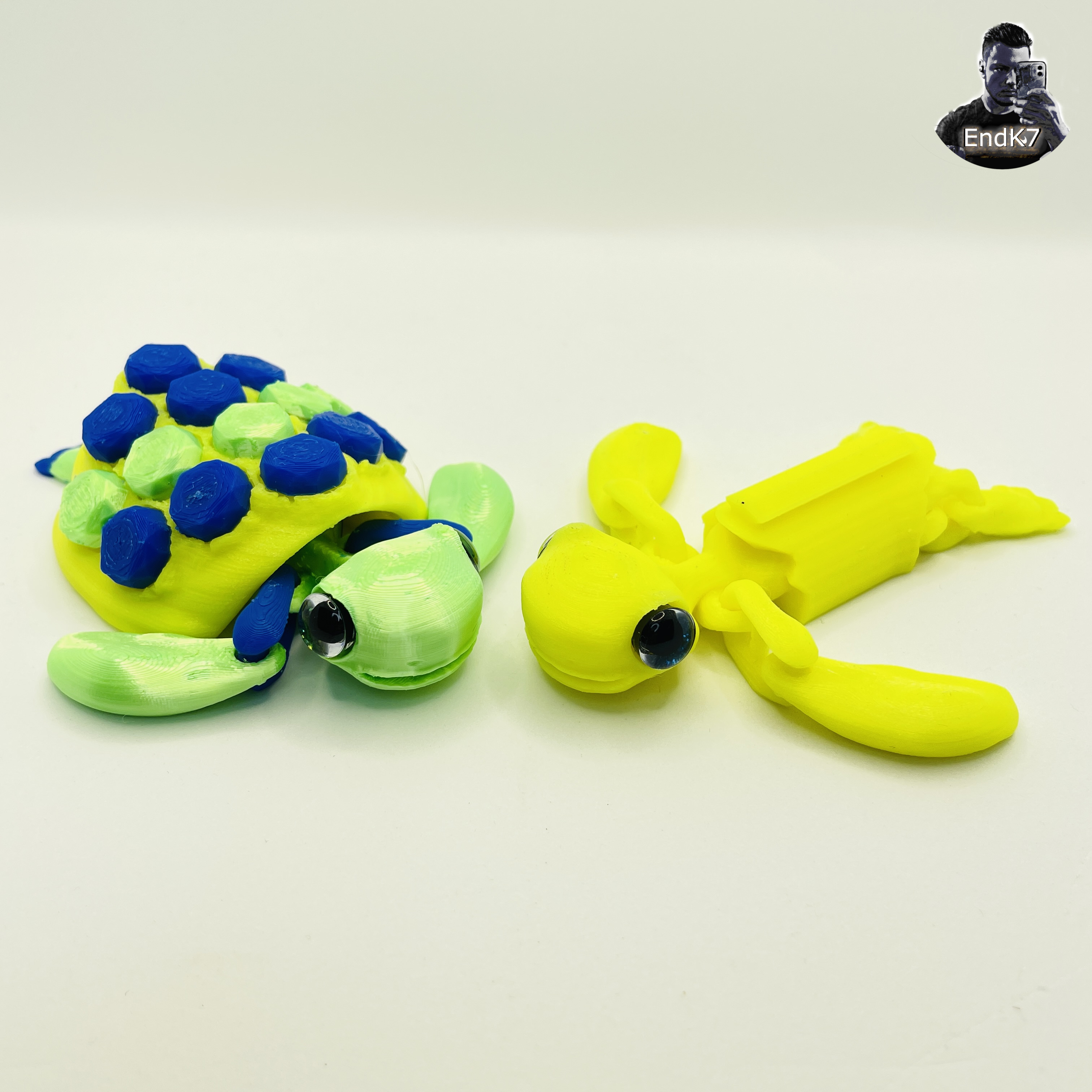 Cute Articulated Turtles #3 - Swappable & Customizable Shell - Print in ...