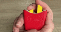 French fry fidget toy satisfying click keychain by kisik20 | Download ...