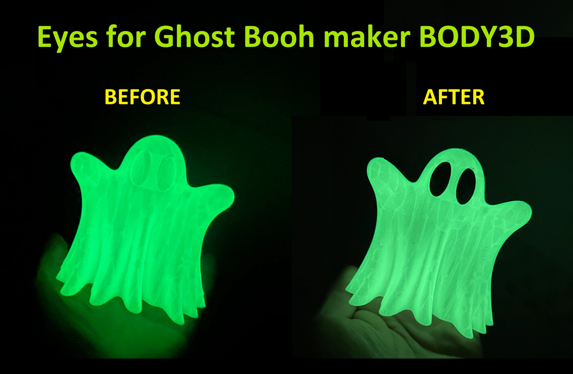 Eyes for Ghost Booh from maker BODY3D by Martin20 | Download free STL ...