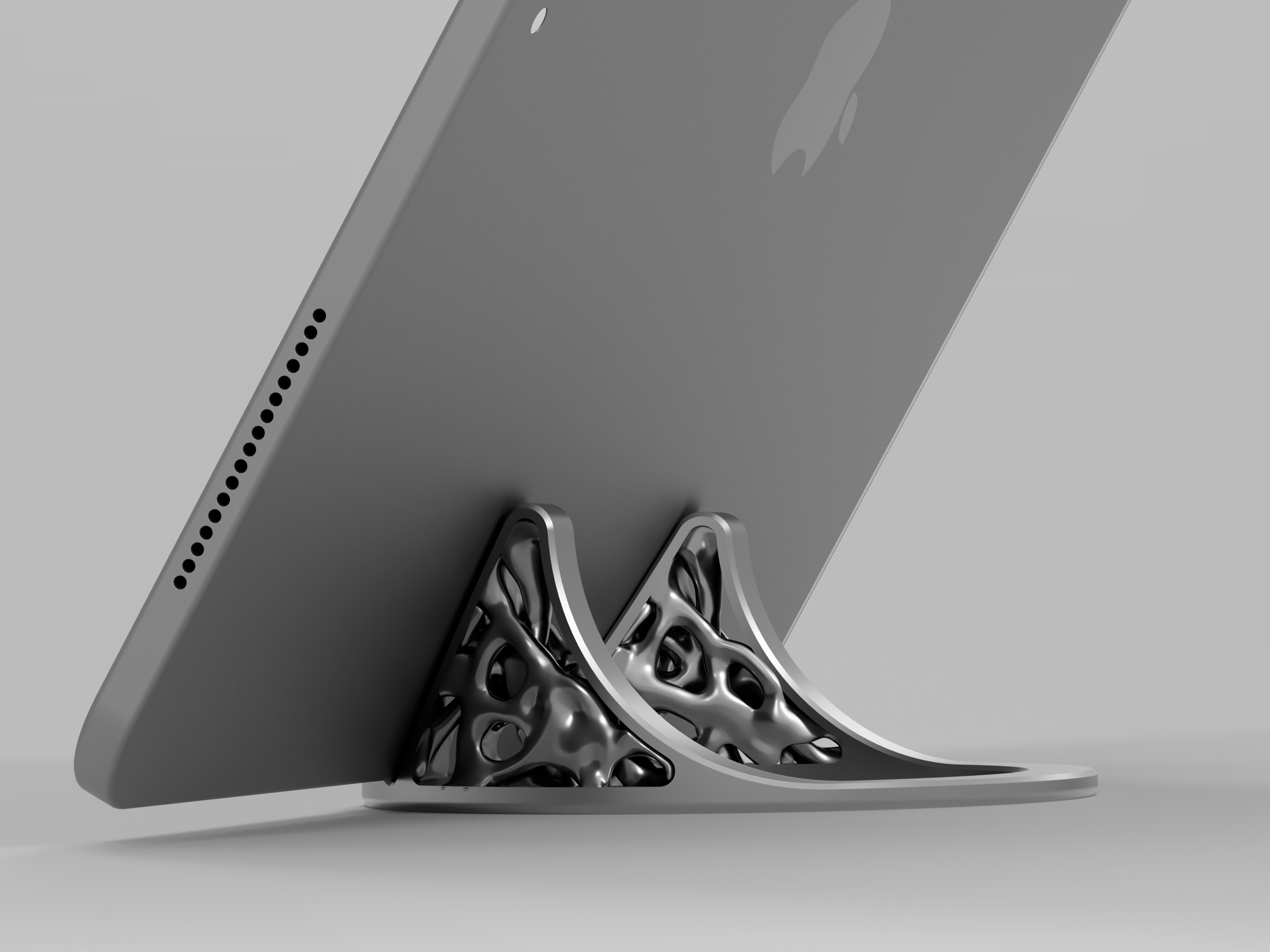 IPad Stand (organic version) by whoisjako | Download free STL model ...