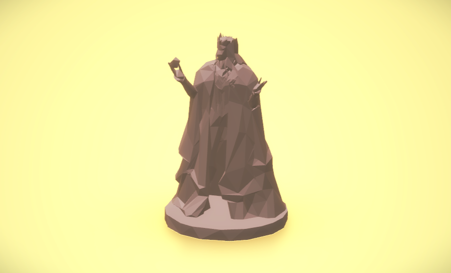 Low-Poly KING - Miniature by Low-Poly Martino | Download free STL model ...