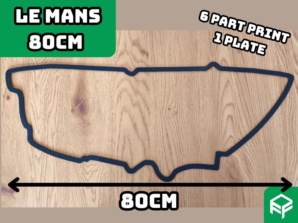 Le Mans La Sarthe Track Circuit 80cm by FF3D Makes | Download free STL ...