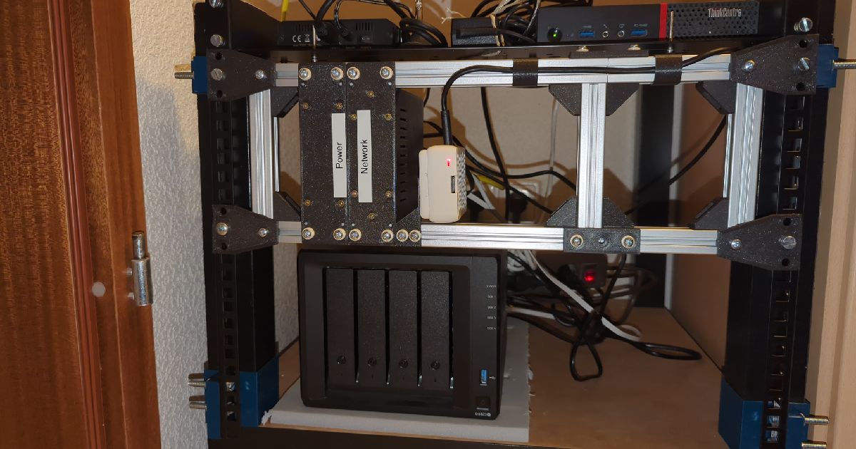 19" to 6" Rack Adapter Plates by Scrath | Download free STL model ...