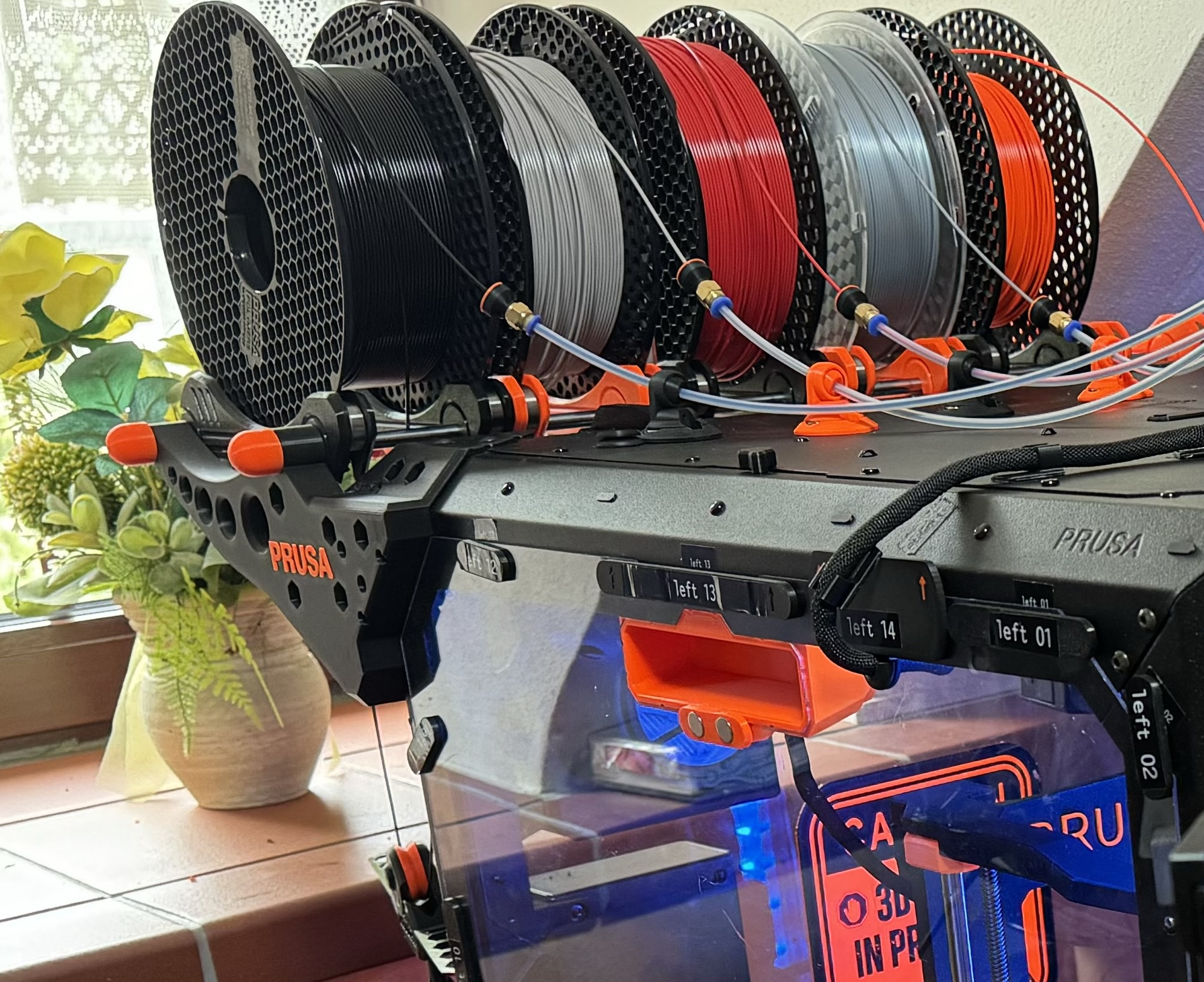External 6x spool mount for Original Prusa Enclosure. Part of External ...