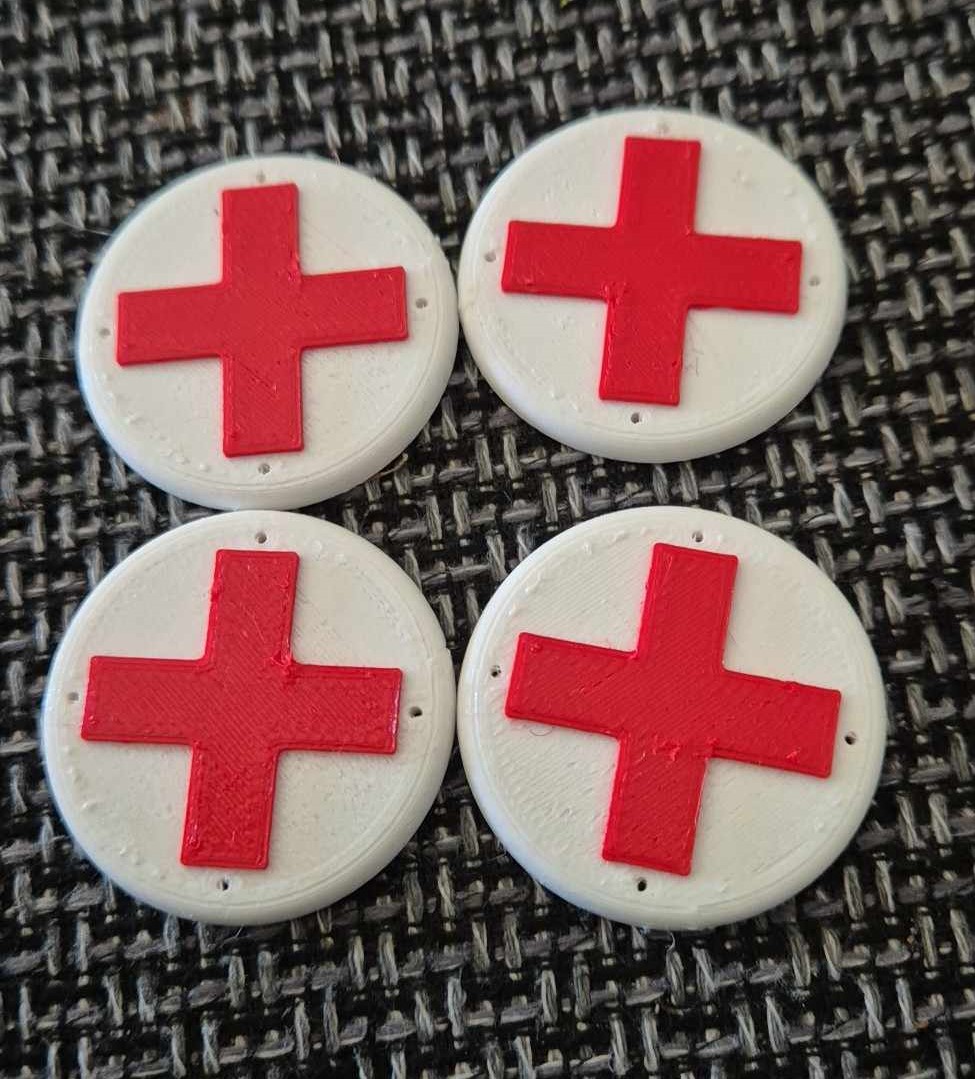 Red cross by Arke | Download free STL model | Printables.com
