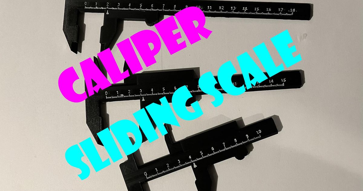 Posuvne meřítko, caliber, šuplera, posuvka, meřidlo by Ainon3Dtisk ...