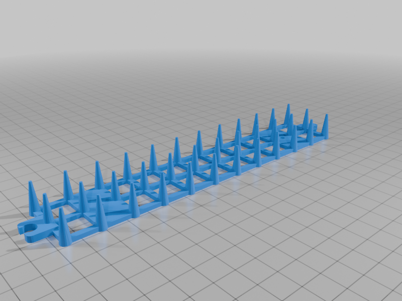 Anti Cat strip with mounting holes by Pjcross | Download free STL model ...
