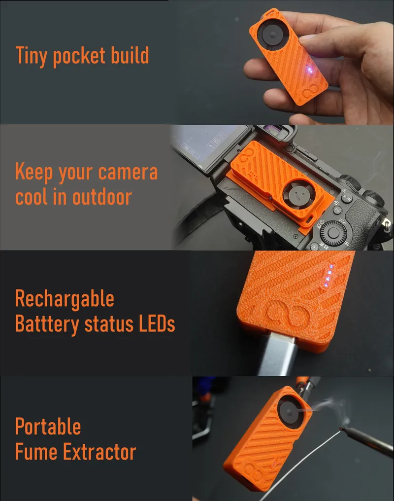 Tiny portable pocket fan - Multipurpose use by Gokux | Download free ...