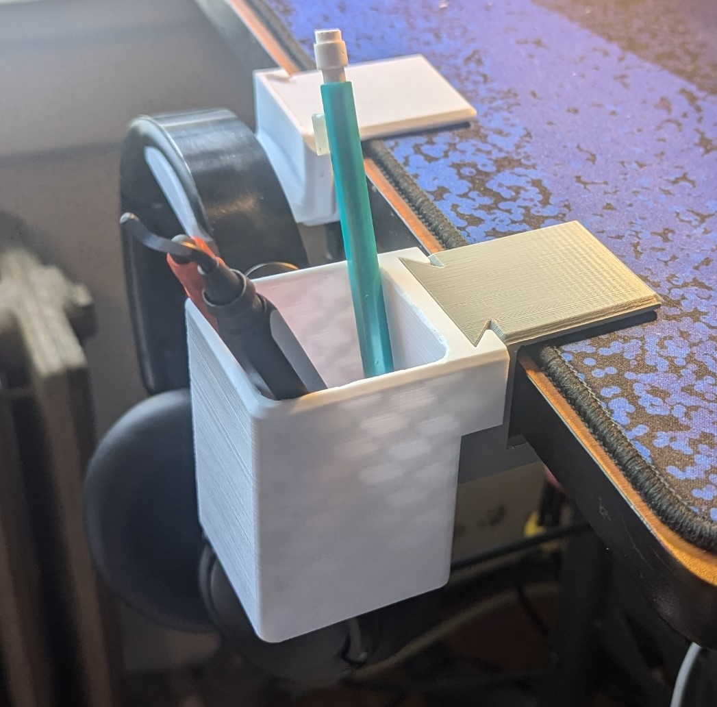 Desk Mounted Item Holder by SpaceLAD519 | Download free STL model ...