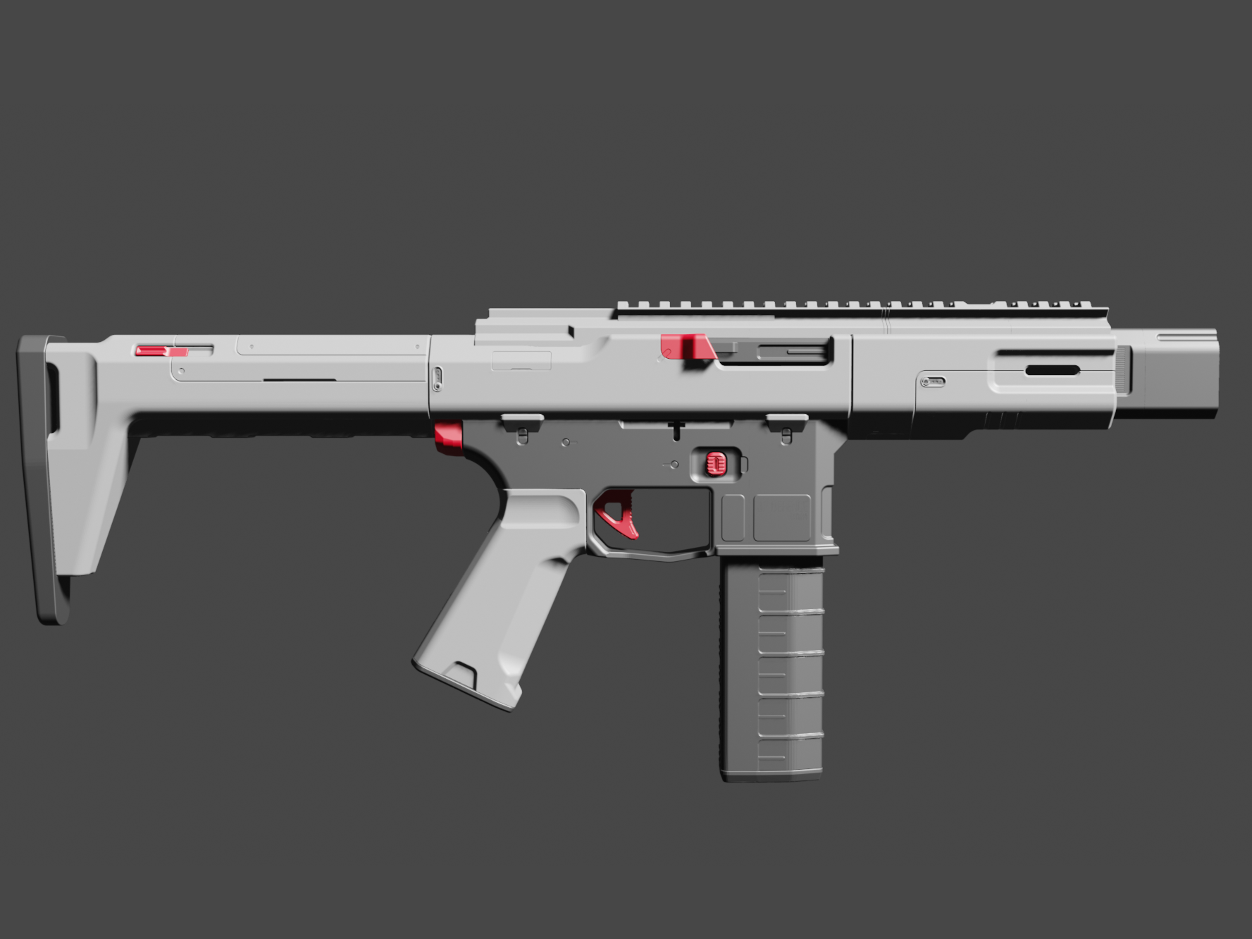 Arca Ignis Assualt Rifle MP version by gogo | Download free STL model ...